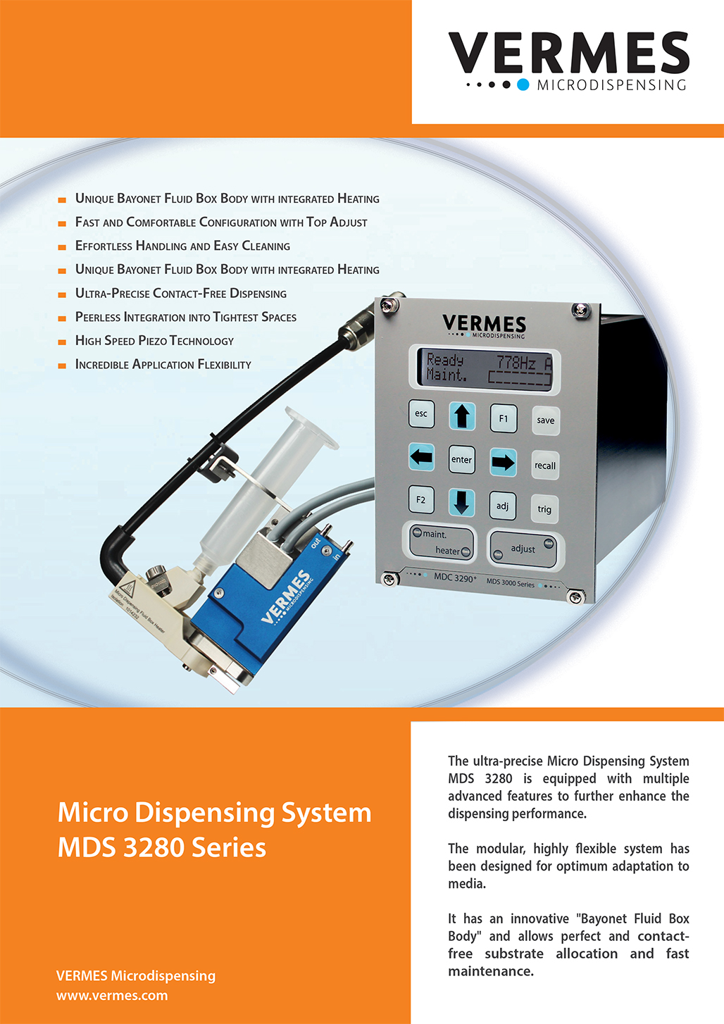 Micro Dispenser MDS 3280 :: VERMES Microdispensing GmbH
